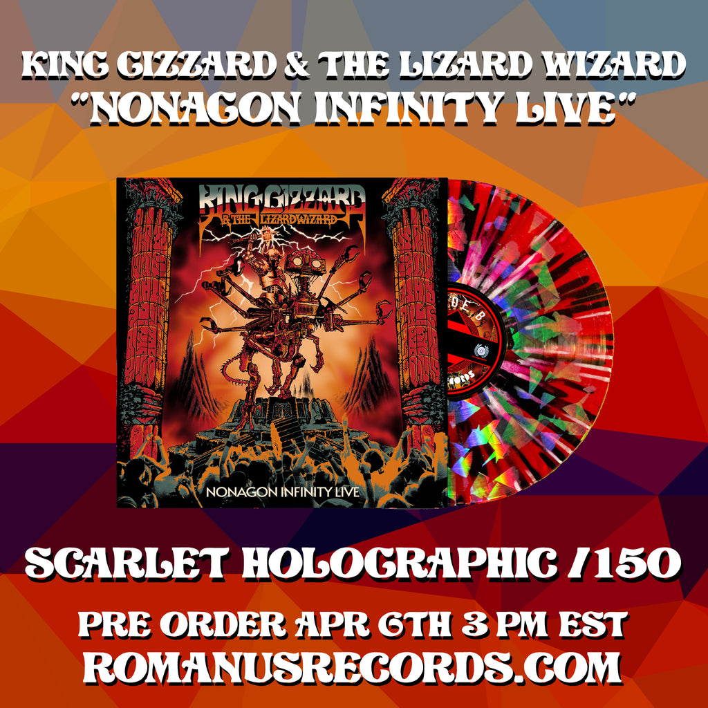 King Gizzard "Nonagon Infinity Live" Scarlet Holographic/150 (SHIPS 1 ...