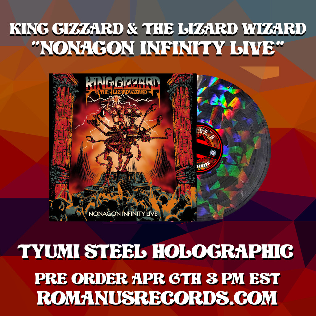 King Gizzard "Nonagon Infinity Live" Tyumi Steel Holographic (SHIPS 1 ...